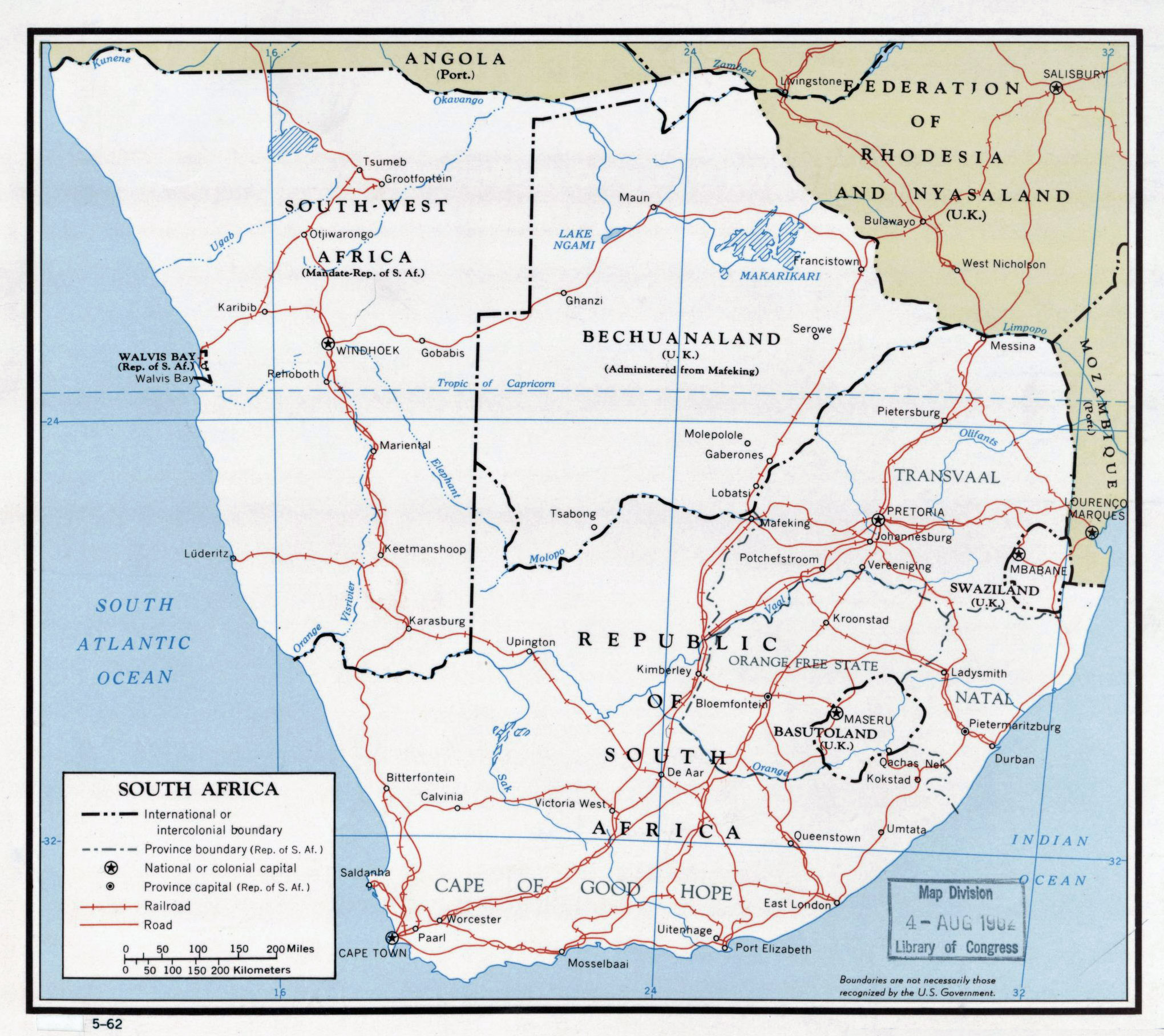 Large detailed political map of South Africa with roads, railroads and ... Large detailed political map of South Africa with roads, railroads and ...