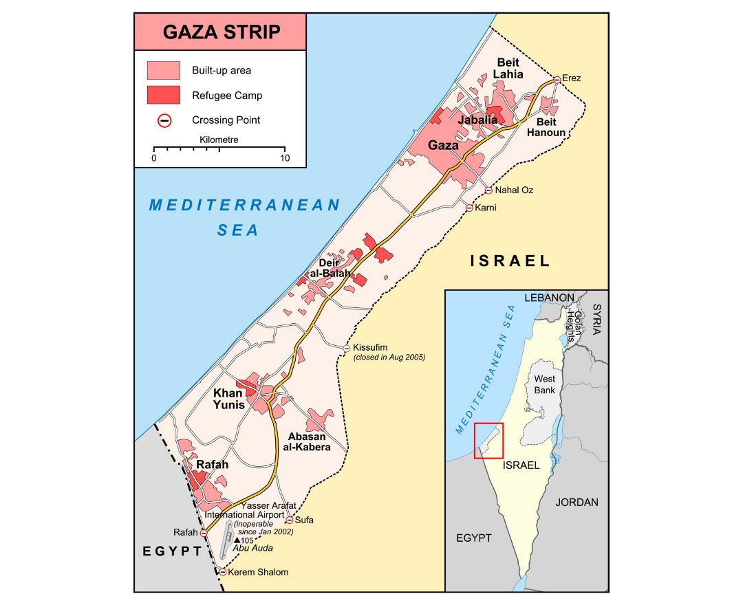 Maps Of Gaza Strip Collection Of Maps Of Gaza Strip Asia Mapsland