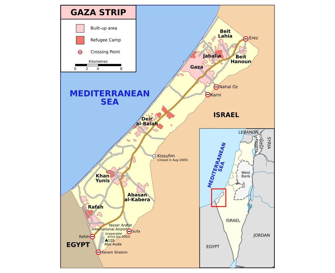 Maps Of Gaza Strip Collection Of Maps Of Gaza Strip Asia Mapsland