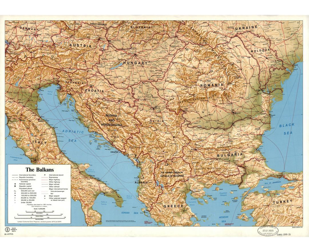 Maps of Balkans | Collection of maps of Balkans | Europe | Mapsland ...