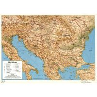 Detailed old map of Balkans with relief - 1912 | Balkans | Europe ...