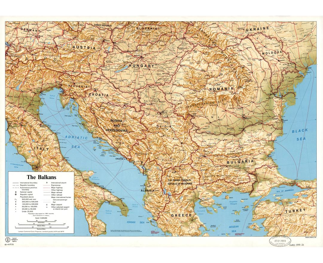 Maps of Balkans | Collection of maps of Balkans | Europe | Mapsland ...