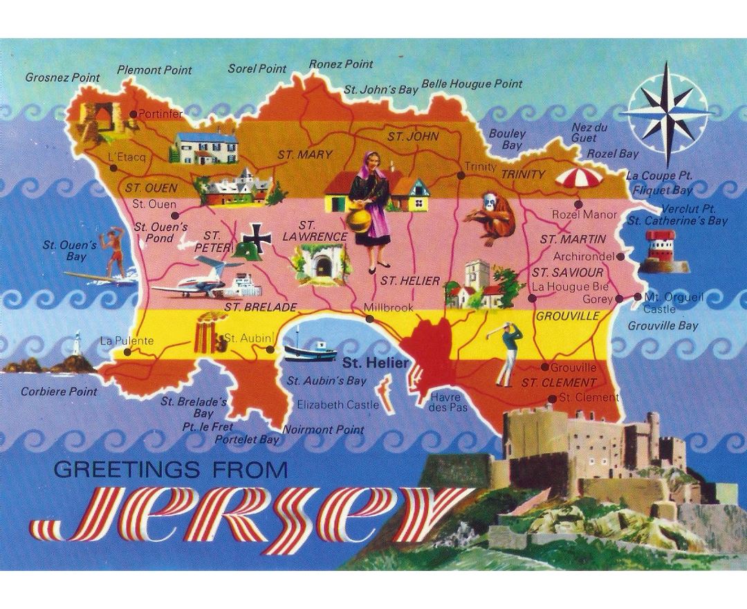 Maps of Jersey | Collection of maps of Jersey island | Europe ... Maps of Jersey | Collection of maps of Jersey island | Europe ...
