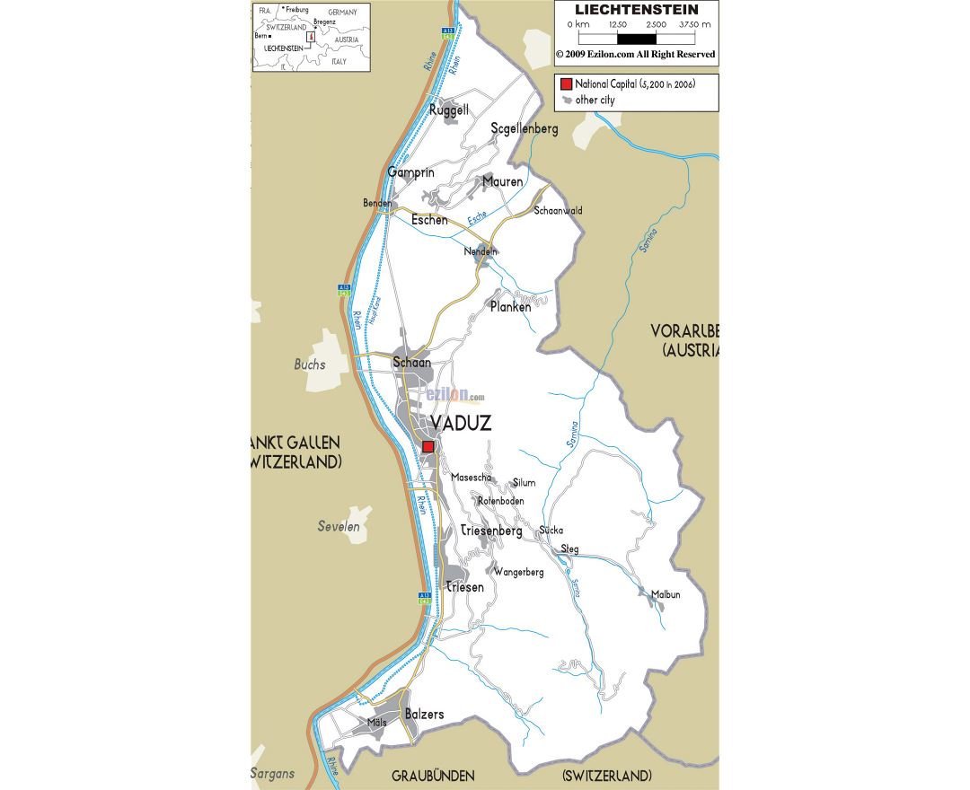Maps of Liechtenstein | Collection of maps of Liechtenstein | Europe ... Maps of Liechtenstein | Collection of maps of Liechtenstein | Europe ...