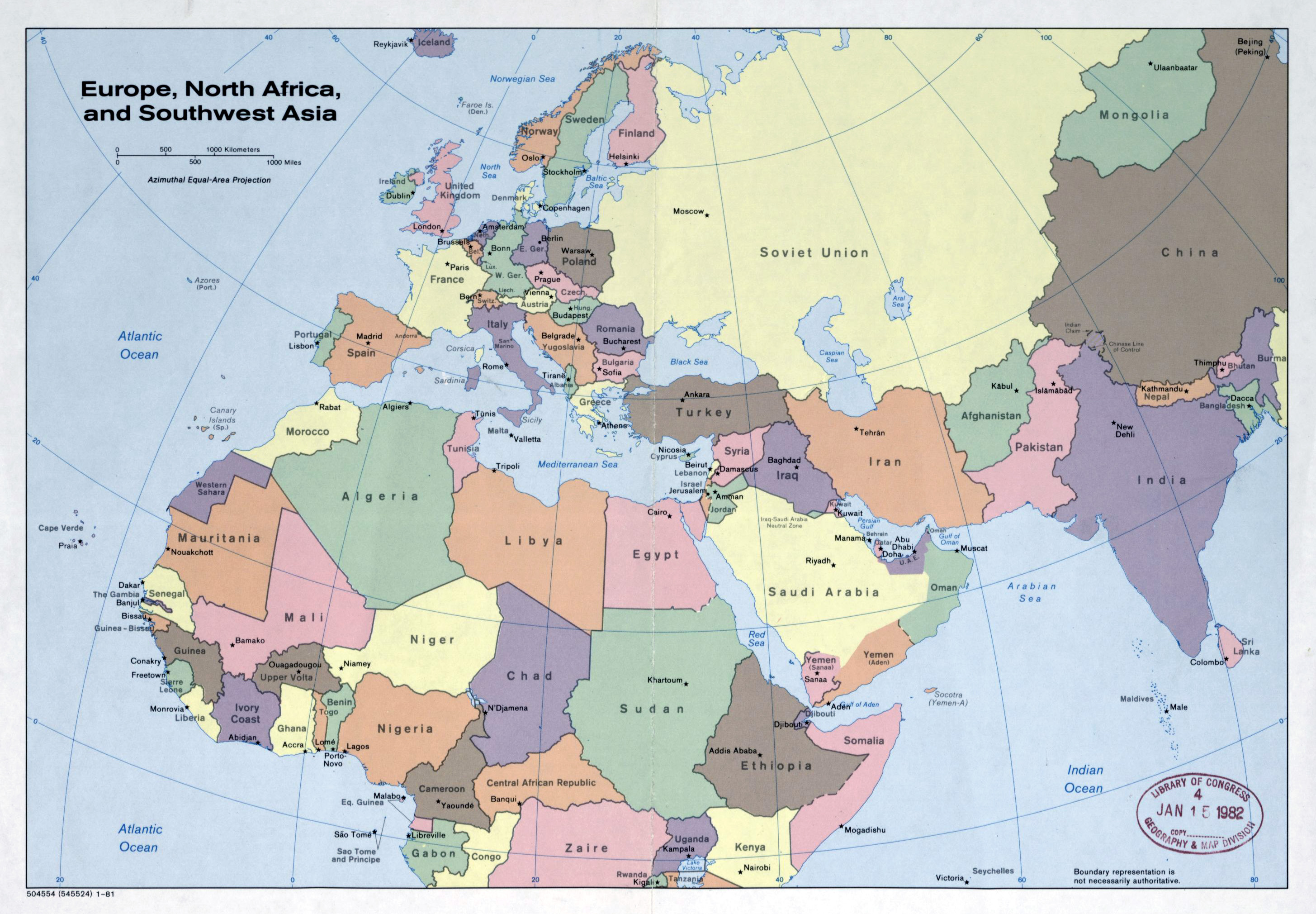 Large detailed political map of Europe, North Africa and Southwest Asia ... Large detailed political map of Europe, North Africa and Southwest Asia ...