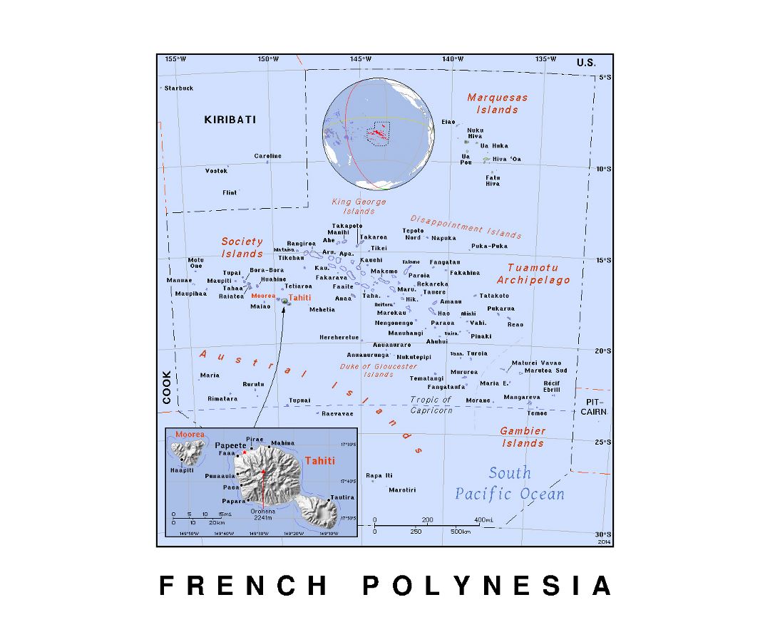 Maps Of French Polynesia Collection Of Maps Of French Polynesia