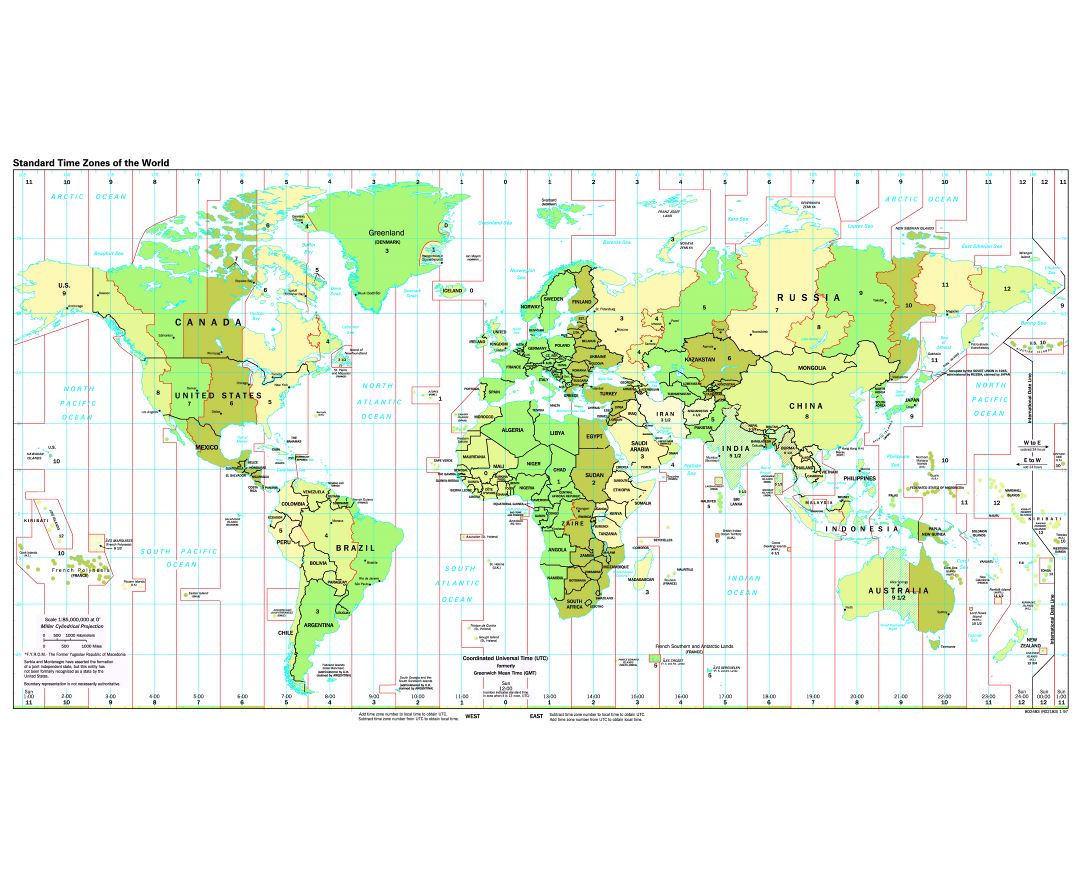 Russia Time Zones Map Europeansalo